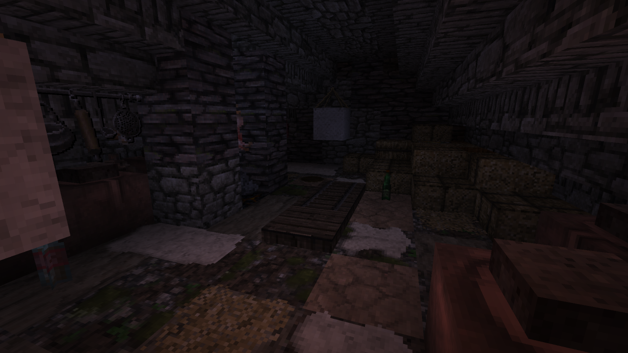 Village with a destroyed fort Minecraft Map