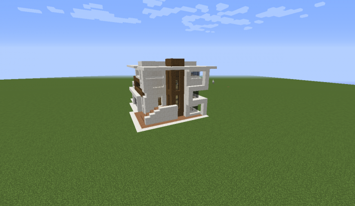 Modern quartz house Minecraft Map