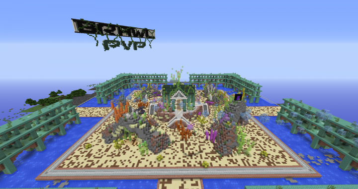 [Brawl.com] Survival PvP / RAID Underwater Themed Spawn Minecraft Map