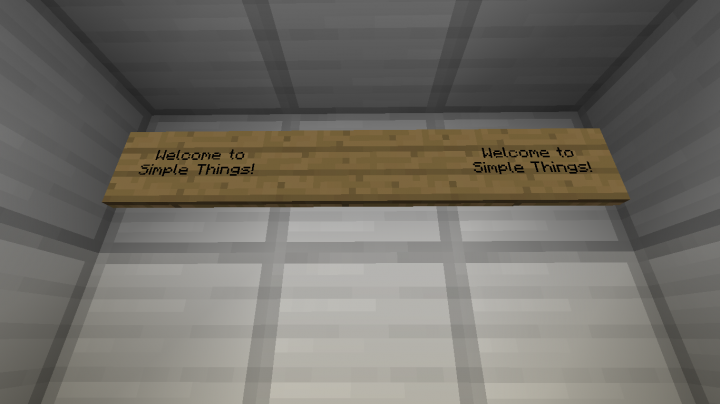 Simple Things Minecraft Map
