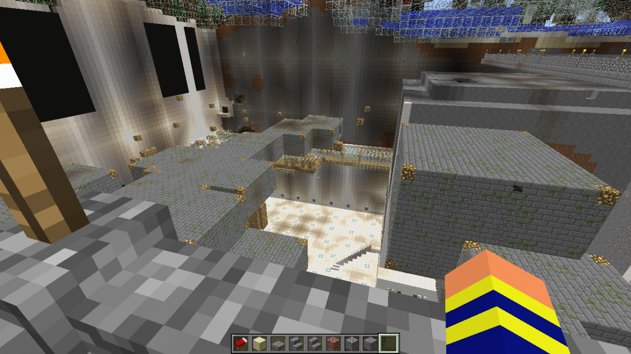 Digging up Stronghold Minecraft Map