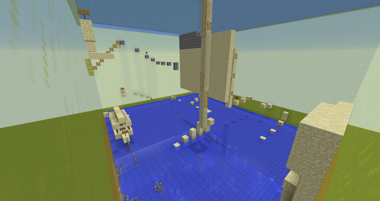 Jump and run Minecraft Map
