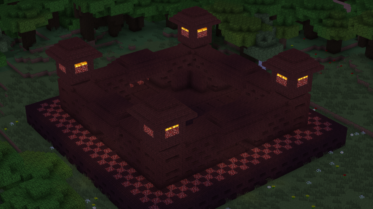 Nether Themed Faction/PvP Spawn Minecraft Map