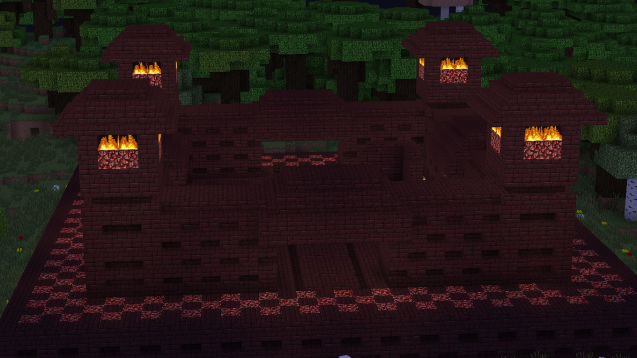 Nether Themed Faction/PvP Spawn Minecraft Map
