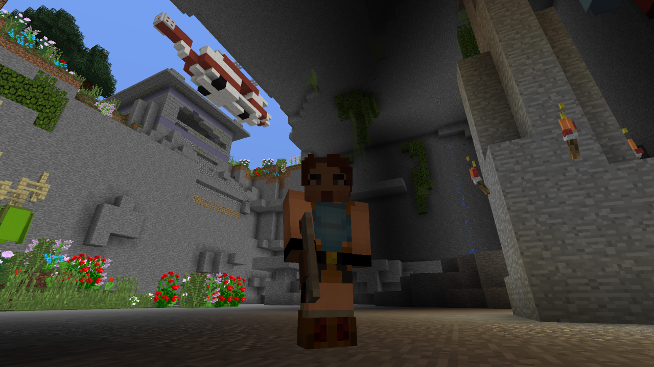 Tomb Raider II - The Great Wall {REMASTERD} Minecraft Map