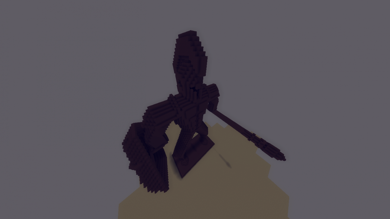 A Statue of a Warrior Minecraft Map