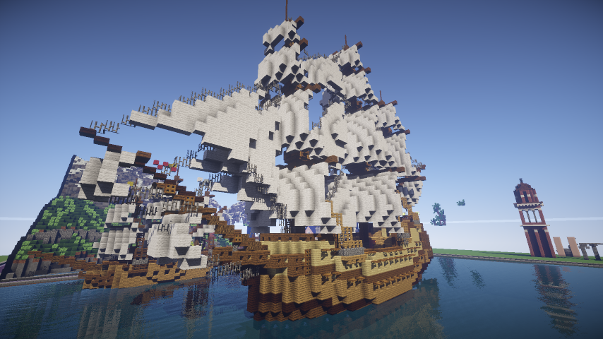 Large Frigate with 92 Guns Minecraft Map