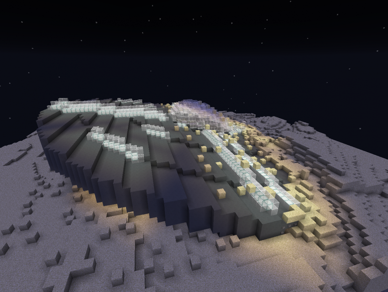 Crashed UFO in the Desert Minecraft Map