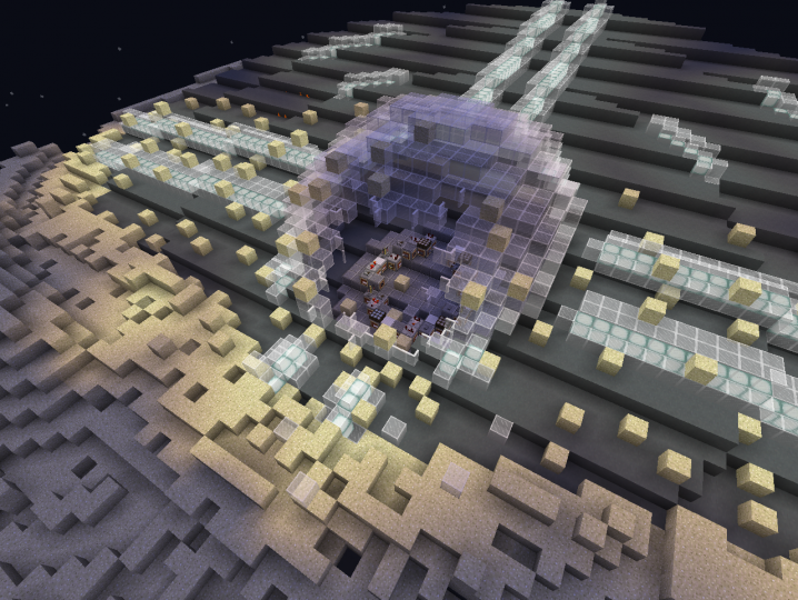 Crashed UFO in the Desert Minecraft Map