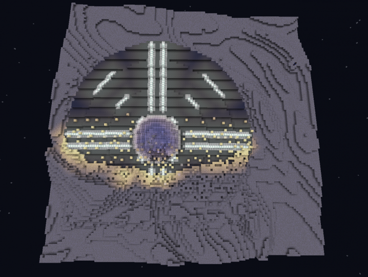 Crashed UFO in the Desert Minecraft Map