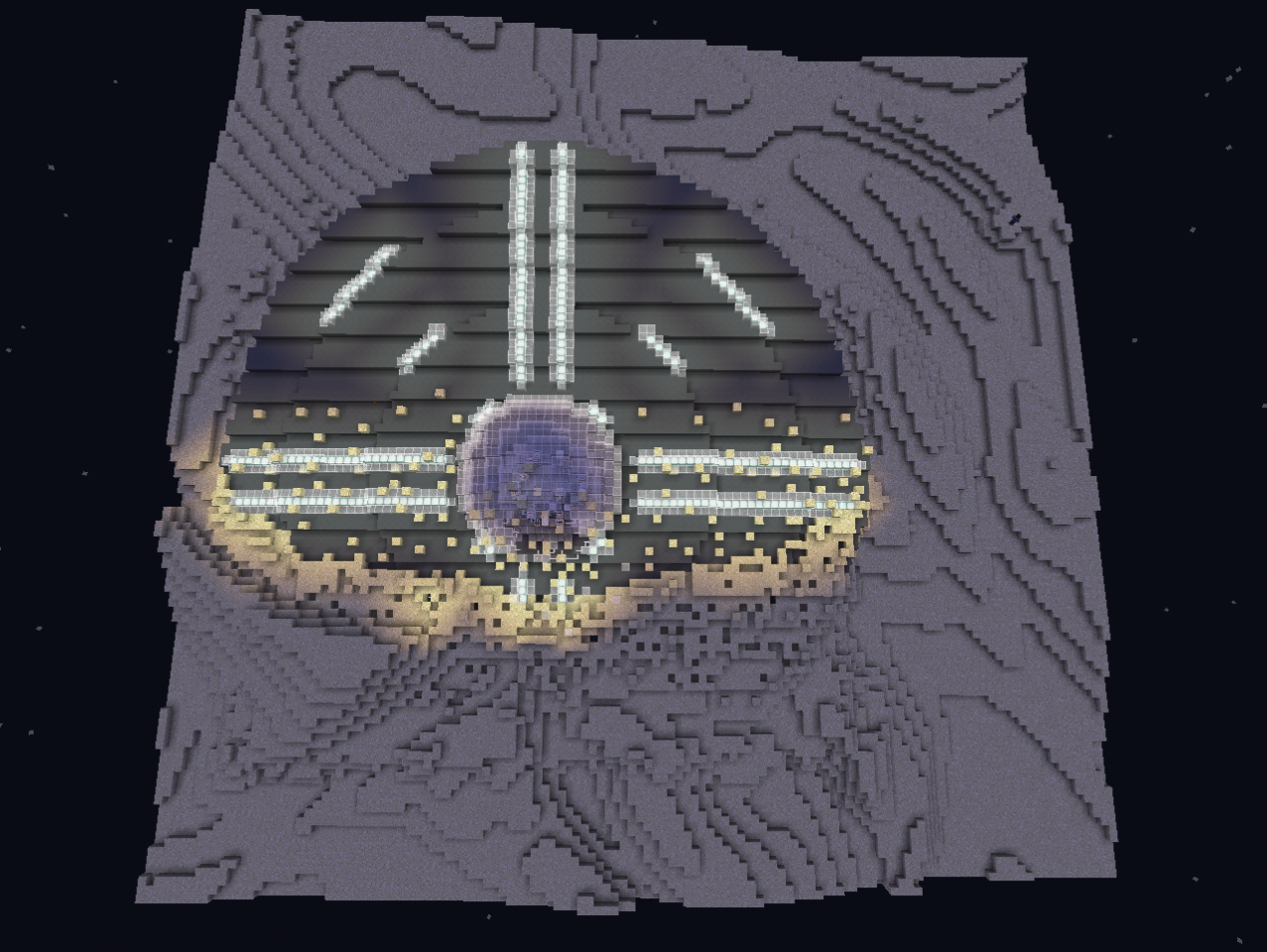 Crashed UFO in the Desert Minecraft Map