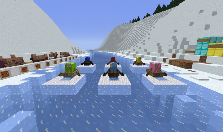 Icey Boat Race Minecraft Map