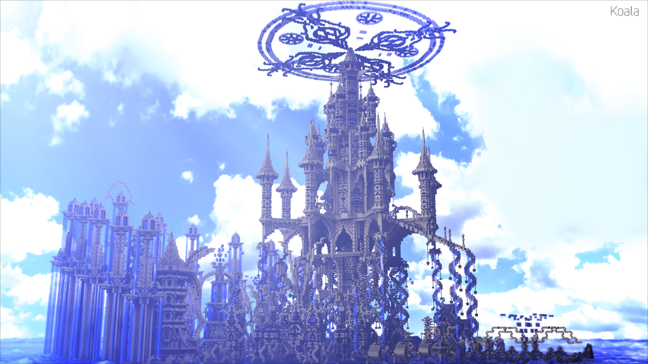 White temple Minecraft Map