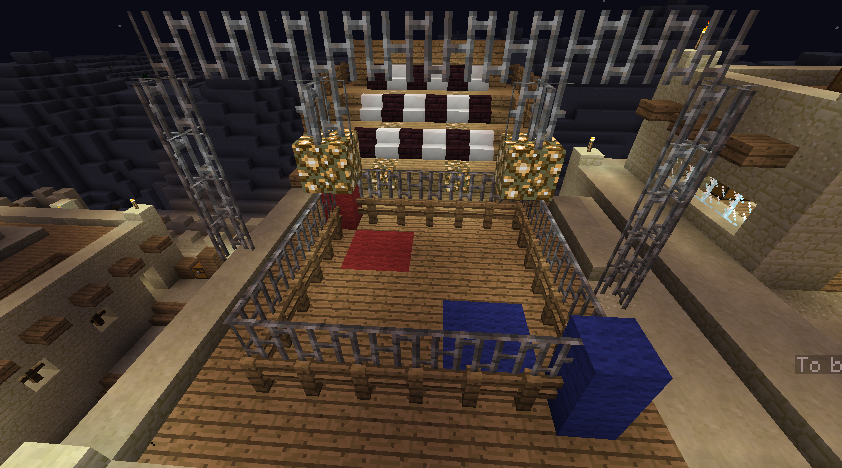 Boxing Ring and small grandstand Minecraft Map