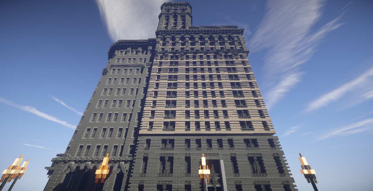 New York Skyscraper; 1905 Minecraft Map