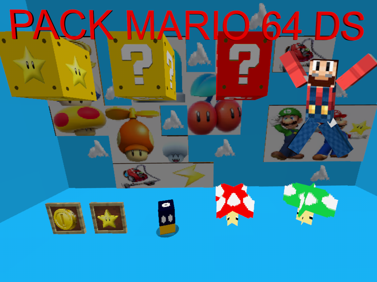[1.9] Mario 64 DS Pack [With sounds] Minecraft Texture Pack
