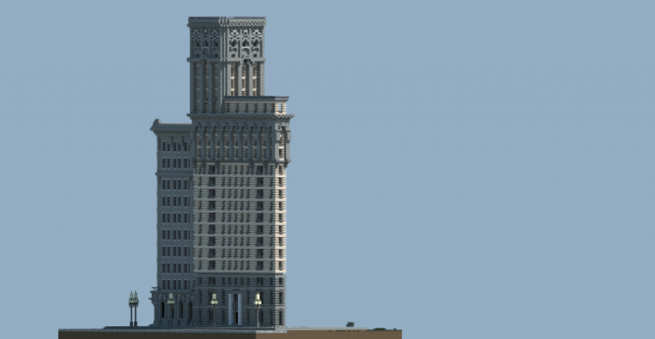 New York Skyscraper; 1905 Minecraft Map