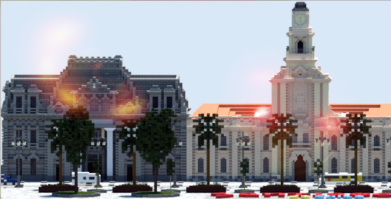 Santiago de Chile (town square) Minecraft Map