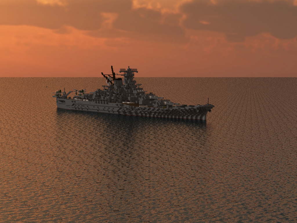 Japanese Battleship 799 Owari Minecraft Map