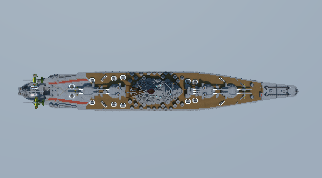 Japanese Battleship 799 Owari Minecraft Map