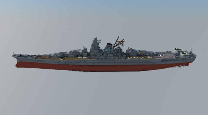 Japanese Battleship 799 Owari Minecraft Map