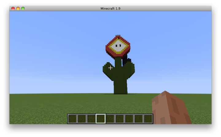 fire flower mario burning map Minecraft Map