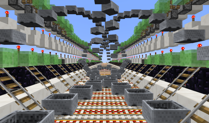 Minecart Wave Machine Minecraft Map