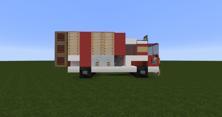 German Firetruck / HLF Hilfslöschfahrzeug Minecraft Map