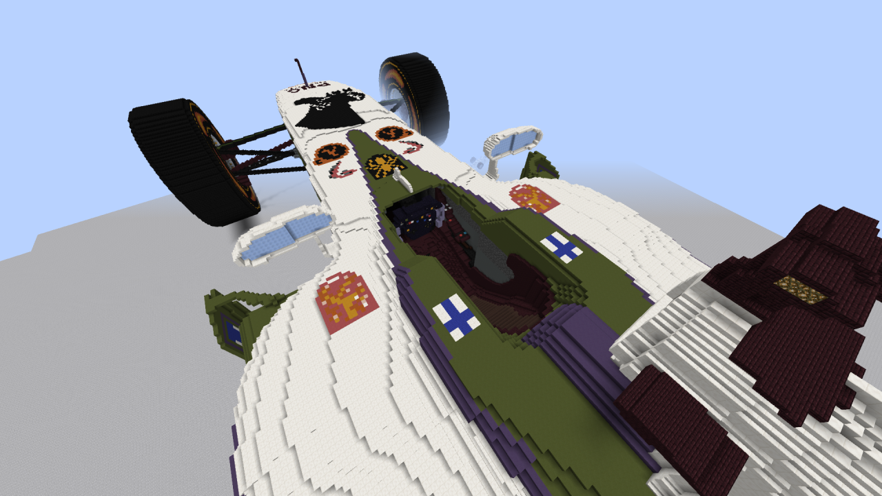 Team Kaapo F1 car 2016 - scale 100:1, length 500+ blocks Minecraft Map