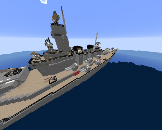 BB battleship Minecraft Map