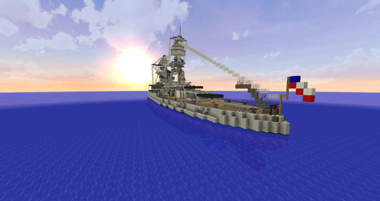 USS Arizona (bb-39) (no interior) Minecraft Map