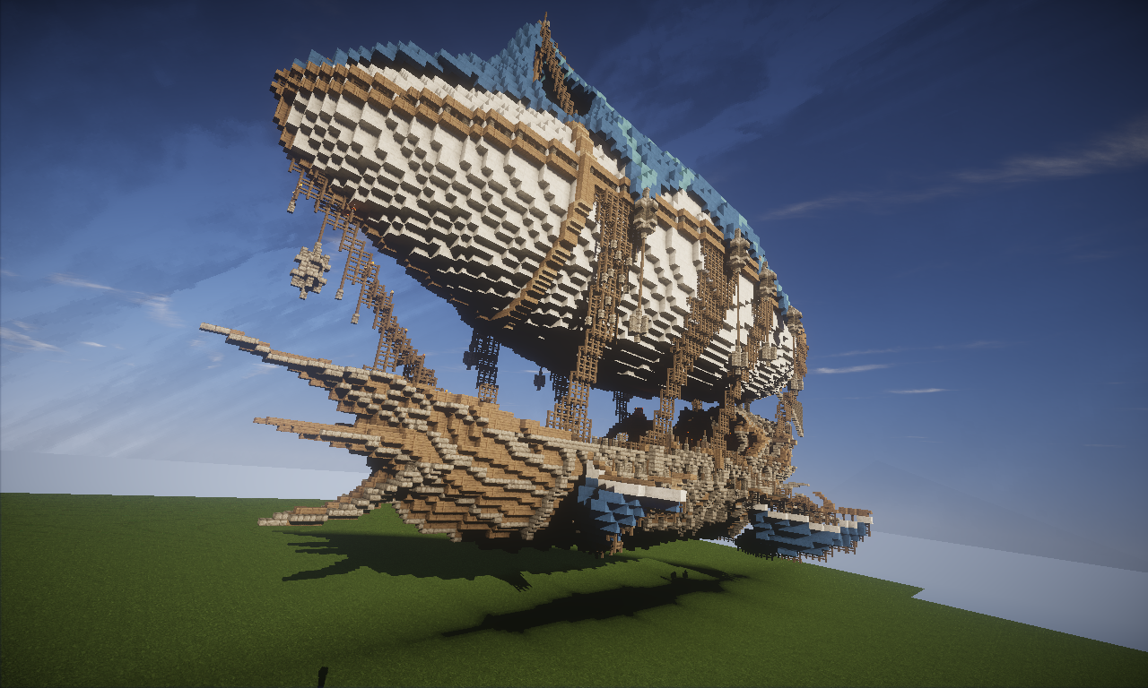 AirShip in tornado Minecraft Map