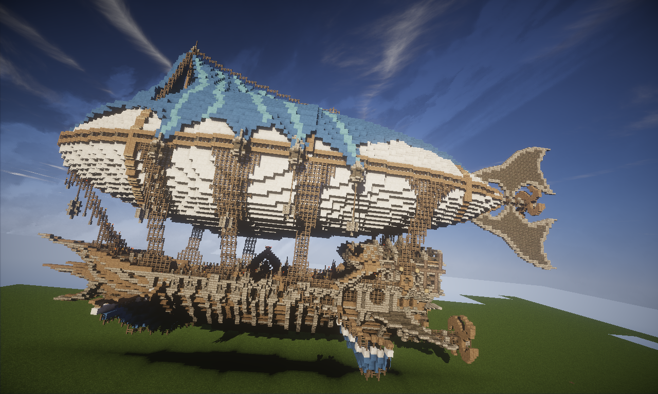 AirShip in tornado Minecraft Map