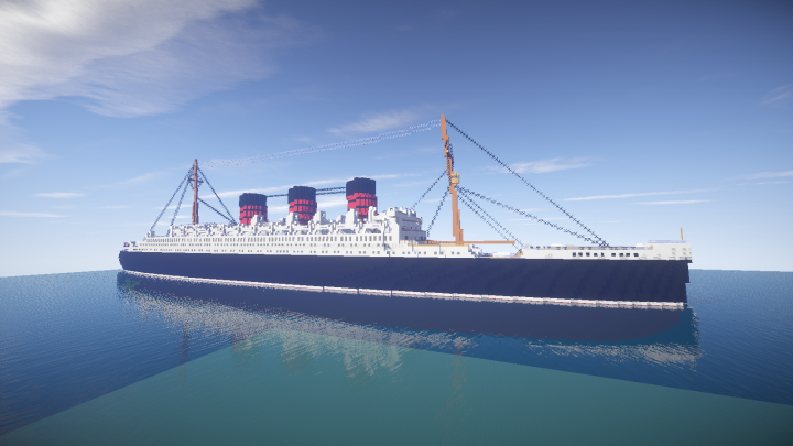 RMS Queen Mary + download Minecraft Map