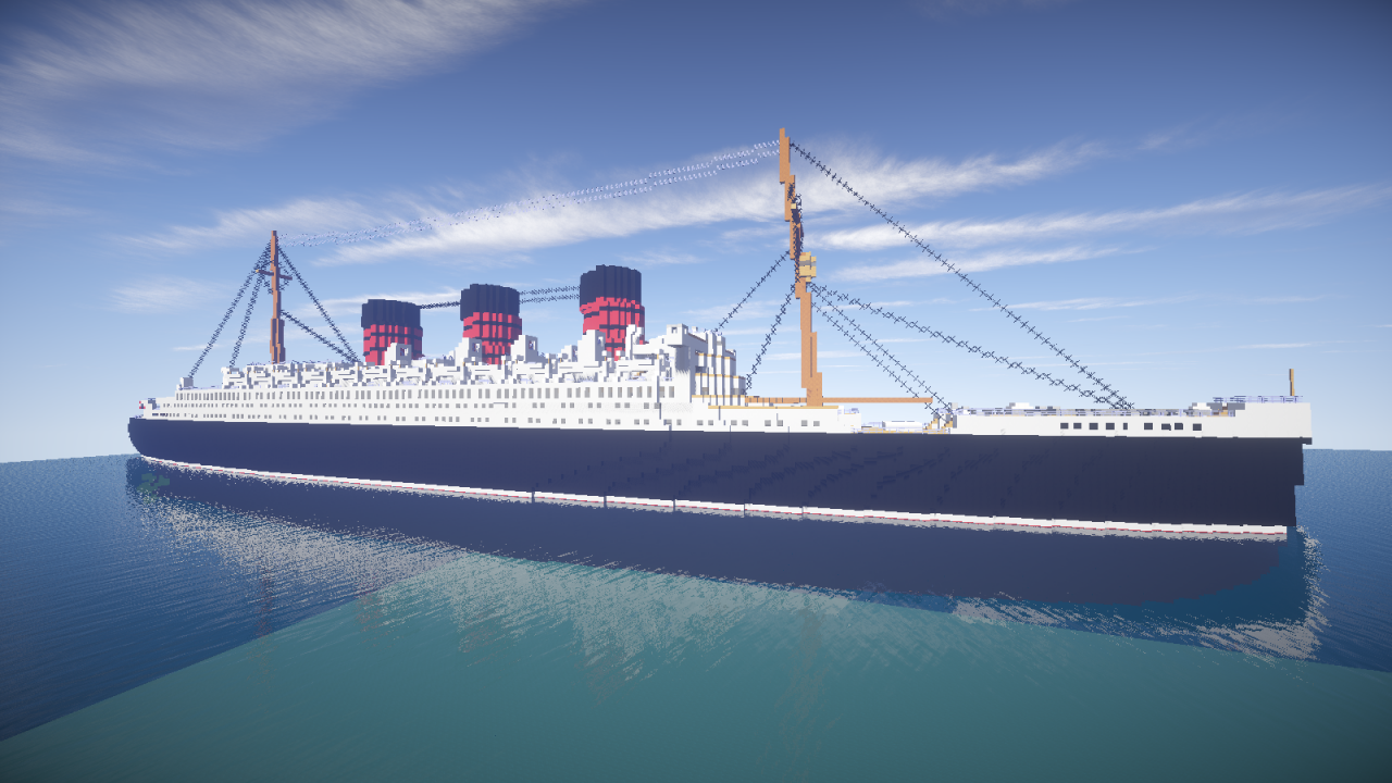RMS Queen Mary + download Minecraft Map