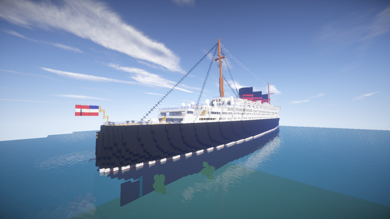 RMS Queen Mary + download Minecraft Map