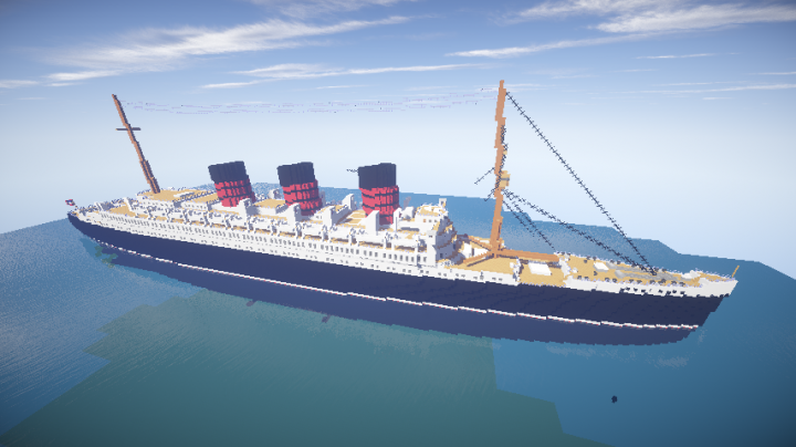 RMS Queen Mary + download Minecraft Map