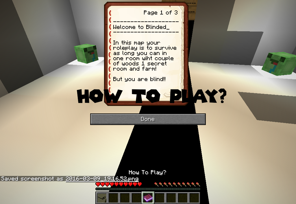 Blinded v1 Minecraft Map