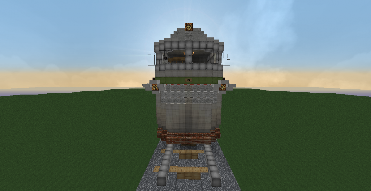 Minecraft diesel locomotive Ritchie Valens class + passenger train ...