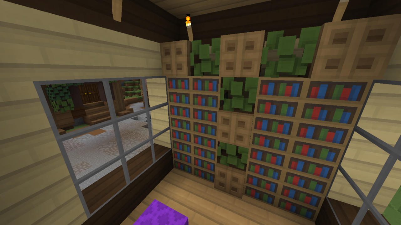 ℙ𝕠𝕣𝕜𝔹𝕦𝕟𝕟 || Library Room (Small Rooms Series) Minecraft Map