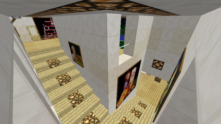 The modern house Minecraft Map