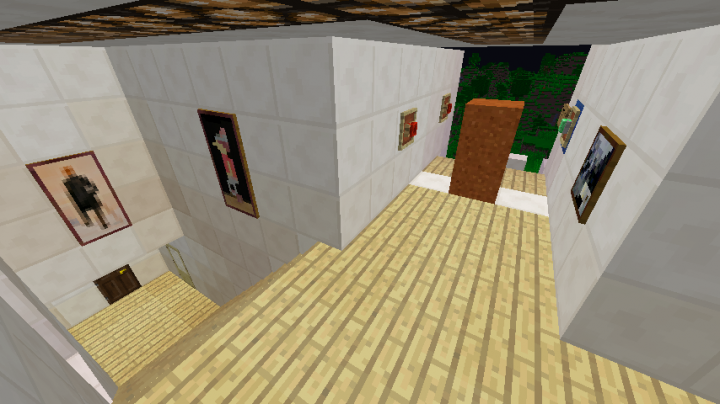 The modern house Minecraft Map