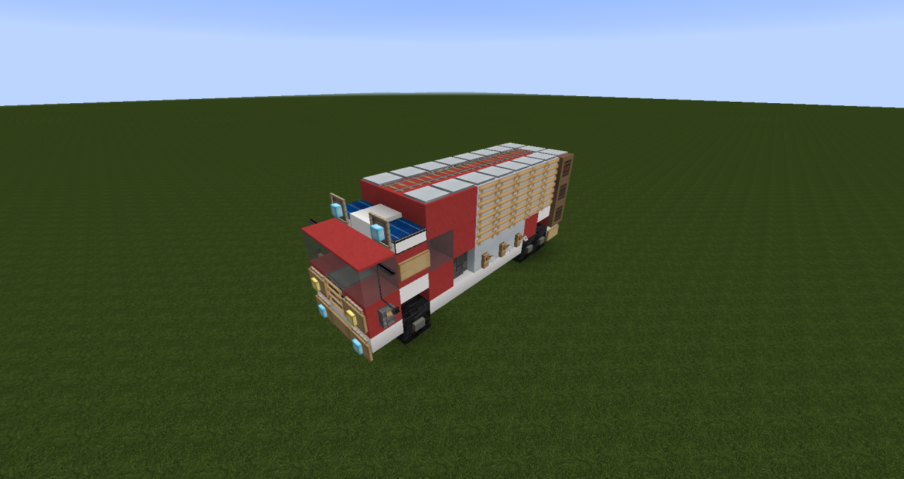German Firetruck 3 / Rüstwagen RW Minecraft Map