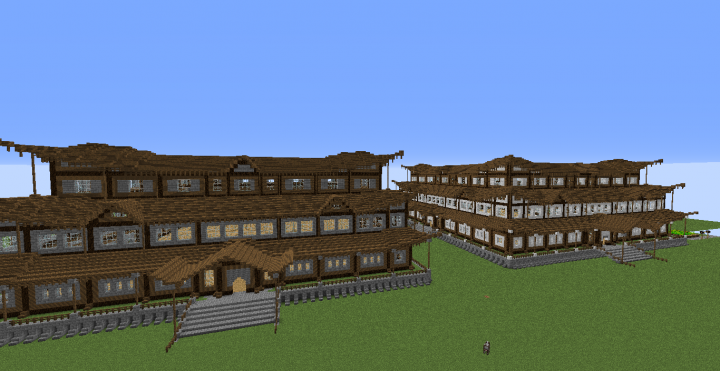 a cute temple Minecraft Map