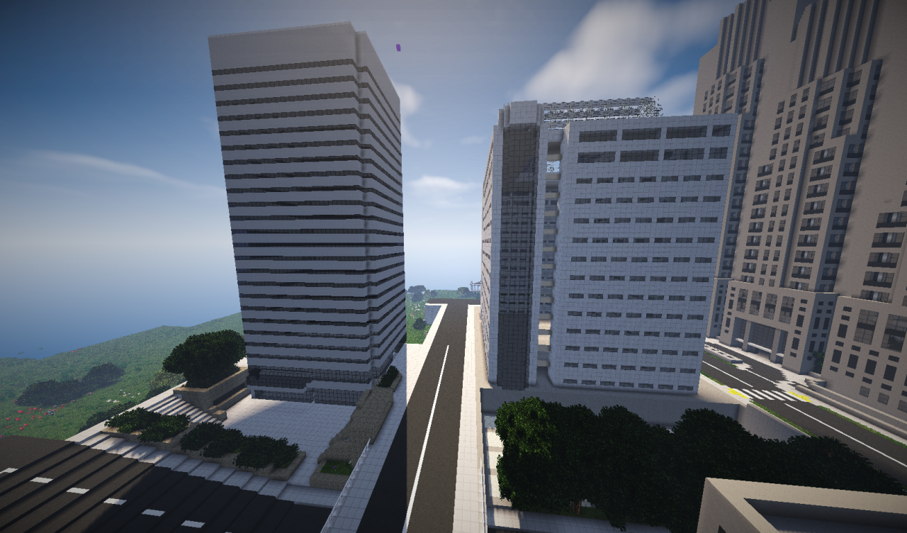 Nishi-Shinjuku skyscraper district Tokyo Minecraft Map