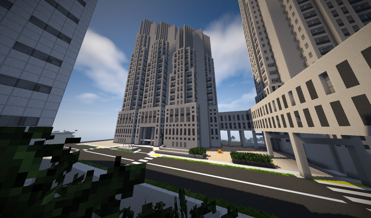 Nishi-Shinjuku skyscraper district Tokyo Minecraft Map