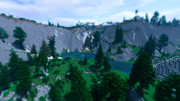 Rocky Shores - 2k x 2k Custom Terrain Minecraft Map