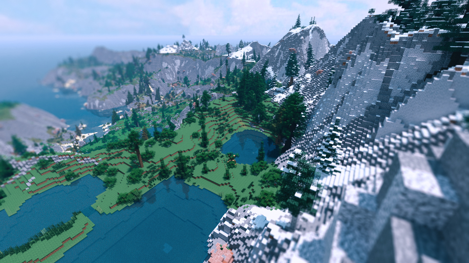 Rocky Shores - 2k x 2k Custom Terrain Minecraft Map