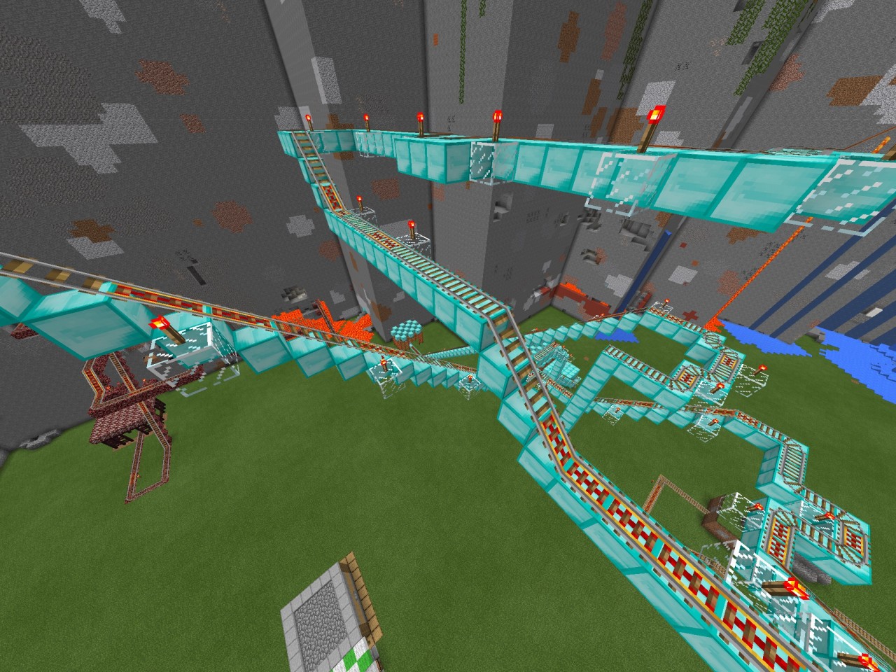 Rush of Terror roller coaster thrill ride! Minecraft Map