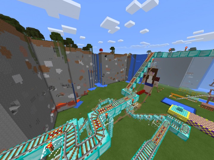 Rush of Terror roller coaster thrill ride! Minecraft Map